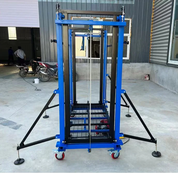 200-500KG Electric Scaffold Lift, 110V Mobile Electric Scaffolding for ...