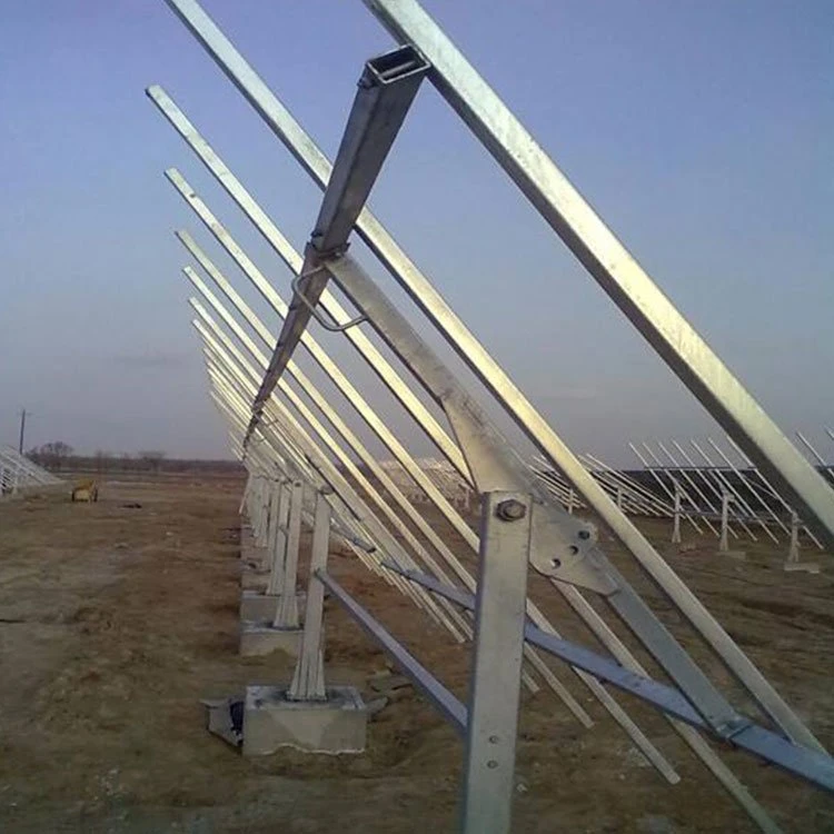 Galvanised Steel Brackets System Solar Array Ground Mounting System ...