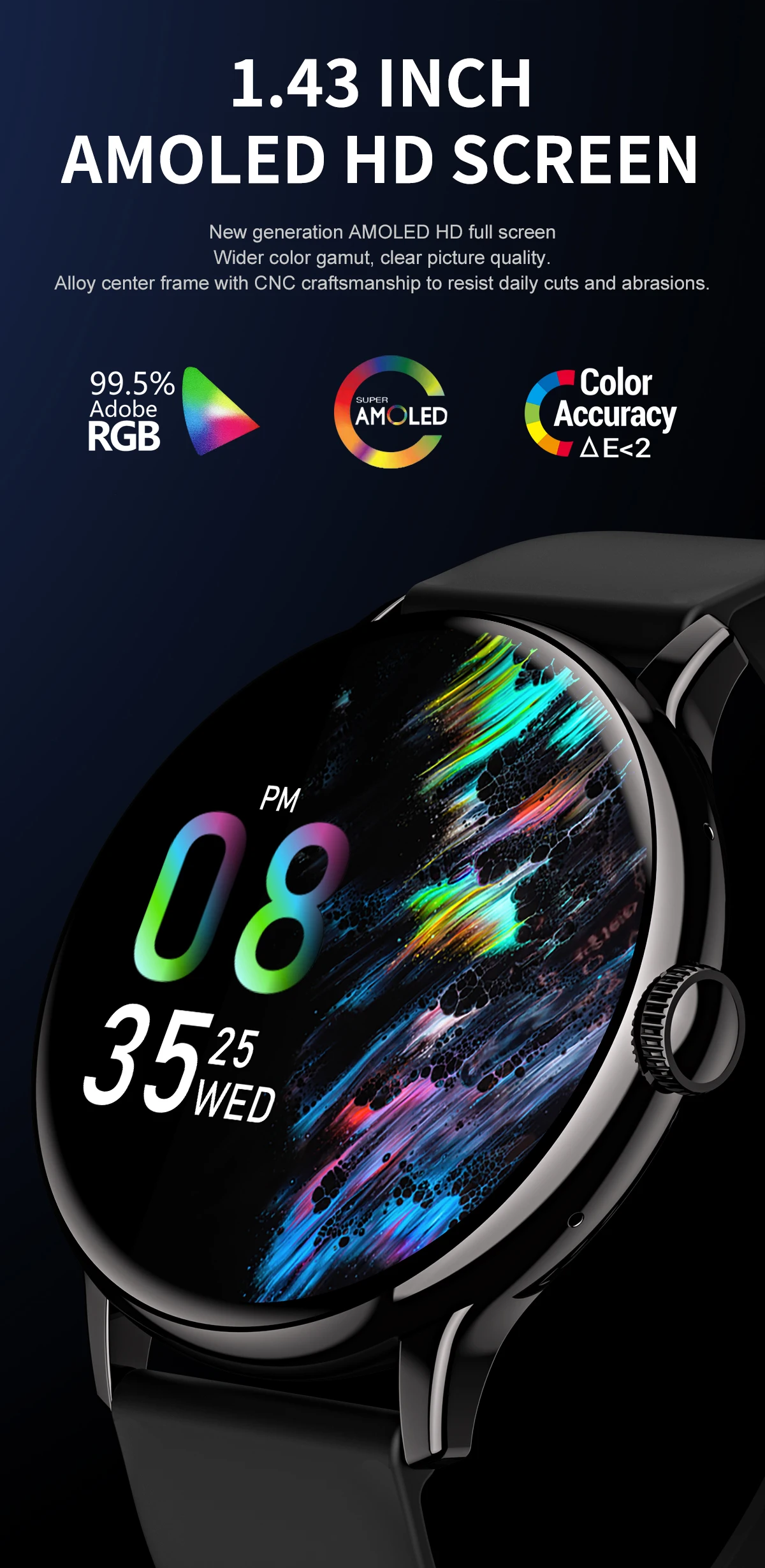 New Smartwatch Cy50 High-definition Round Screen Bluetooth Call Offline ...