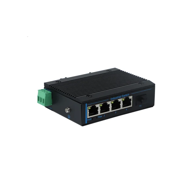 Industrial Ethernet switch 4 port 100 Mbit/s DC input network switch ...