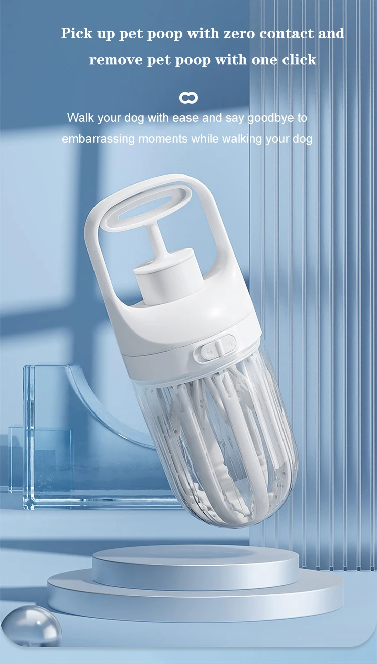 Portable Poop Scooper With Poop Bag Dispenser Light Weight Claw Waste ...