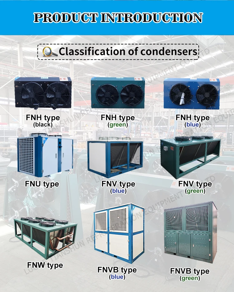 H Type Walk in Cooler Industrial Refrigeration Air Cooled Condenser for ...