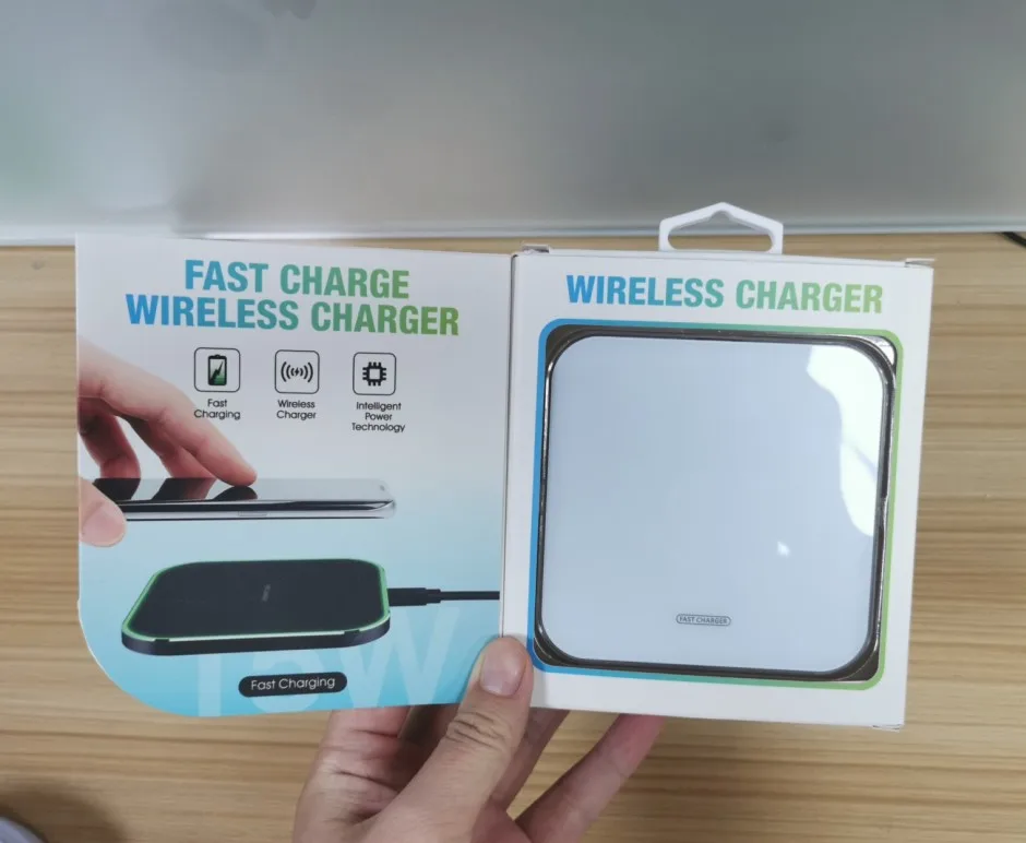 OEM LED Logo Retail Package 15W Wireless Charger for iphone Wireless ...