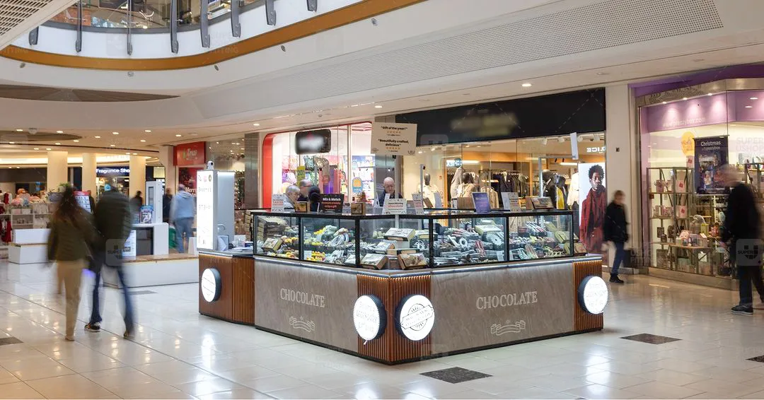 Customizable Coffee Showcase - Trendy Sweets Shop Display