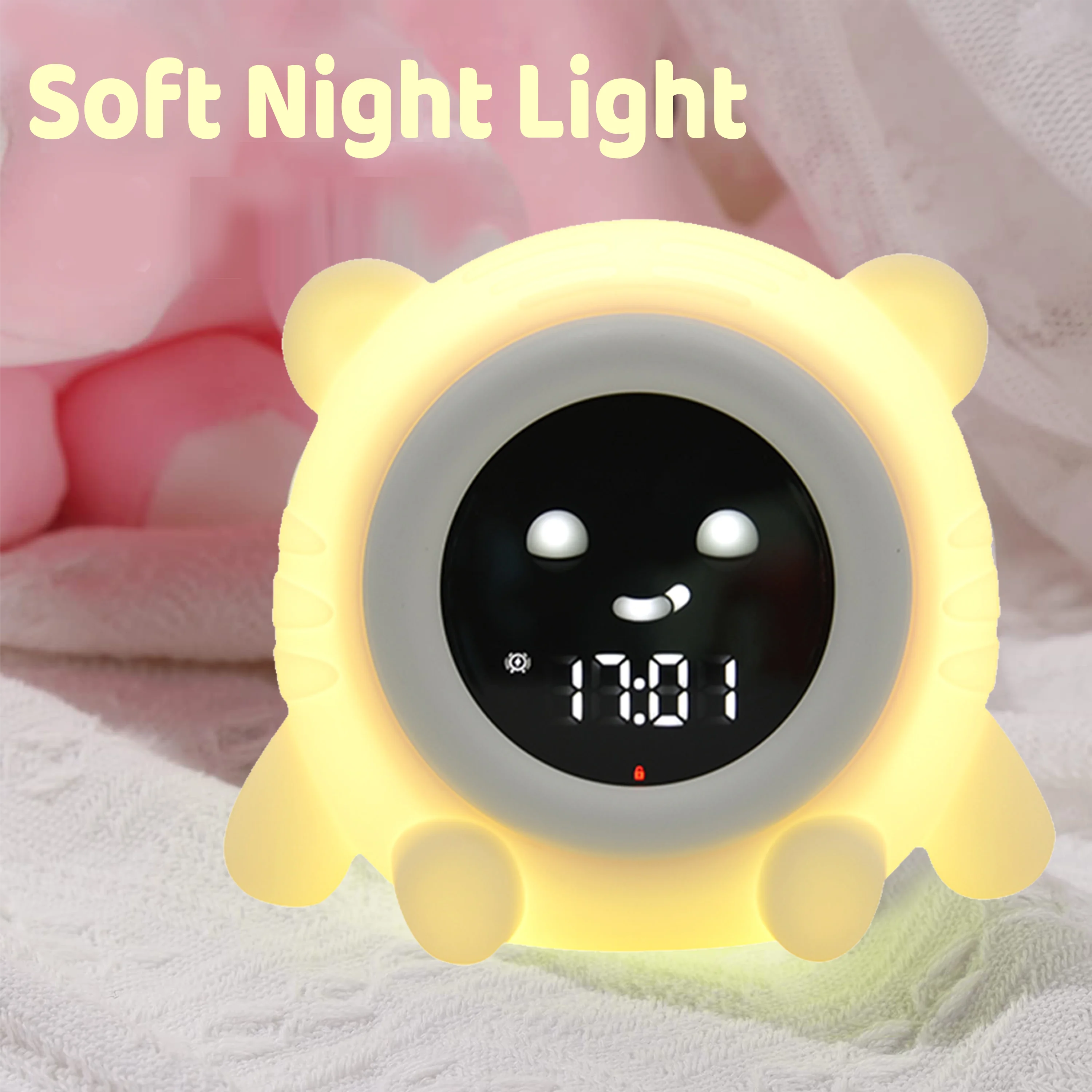 New Sleep Sound Machine Funny Kids Alarm Clock Sheep Children Sleep ...