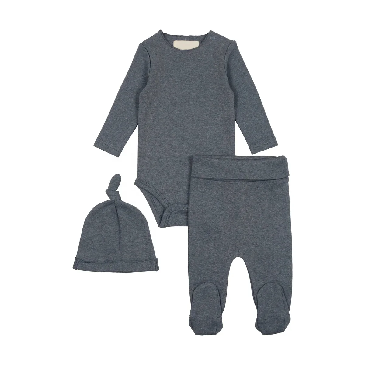 Newborn Infant Outfits Onesie Romper Footie Pants Solid Blank Baby ...