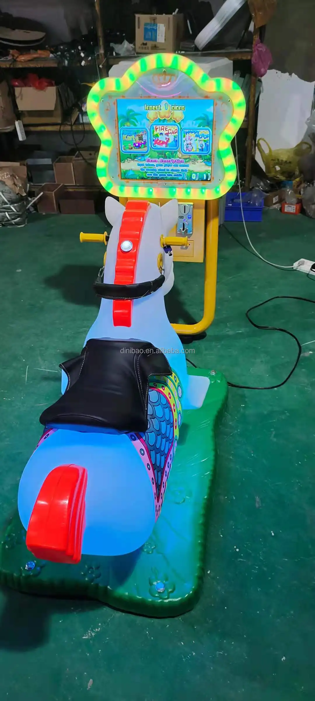 3D Horse Kiddie Ride - Coin Operated Swing Machine Game
