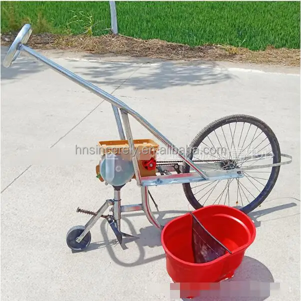 Hand Push Multi-functional Double Bin Driving Shaft Seeder Point Seeder Precision Seeder ...