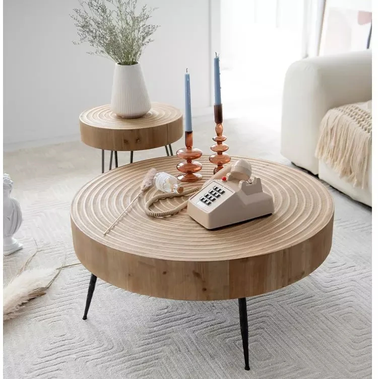 Unique Luxury Wooden Coffee Table Modern For Living Room Solid Wood ...