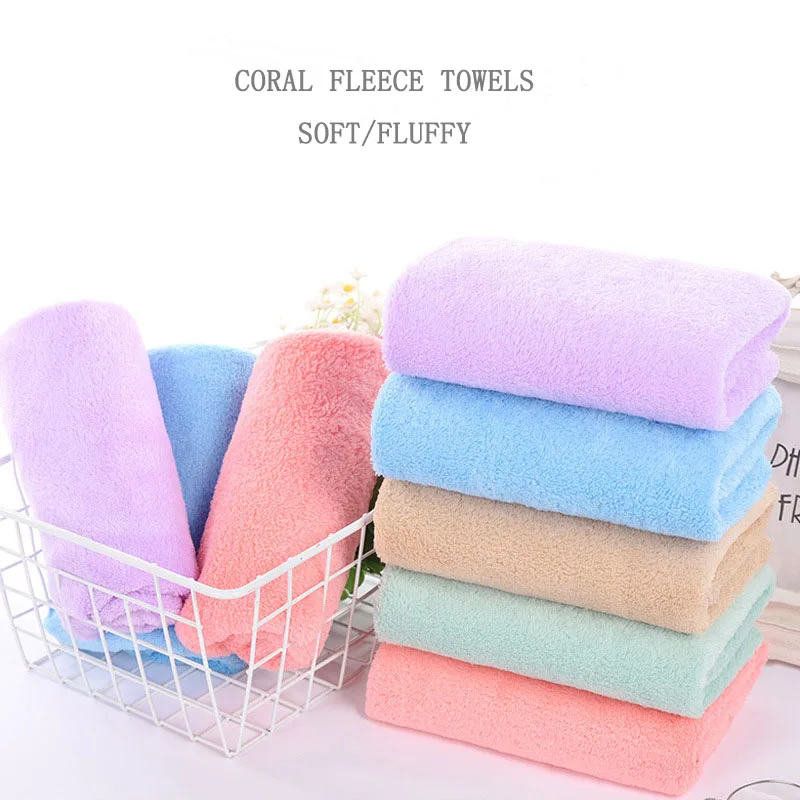 Factory Wholesale Super Soft Microfibre Bath Towels Coral Fleece Micro ...