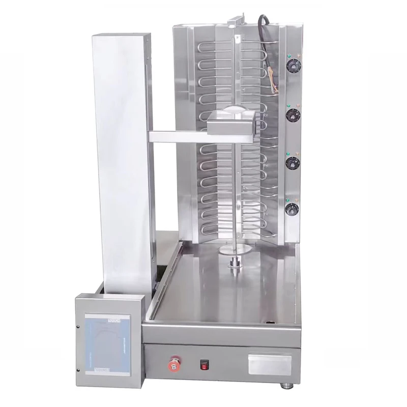 SHINEHO Fully Automatic Triple Kebab Machine satay Meat Cutter yakitori ...