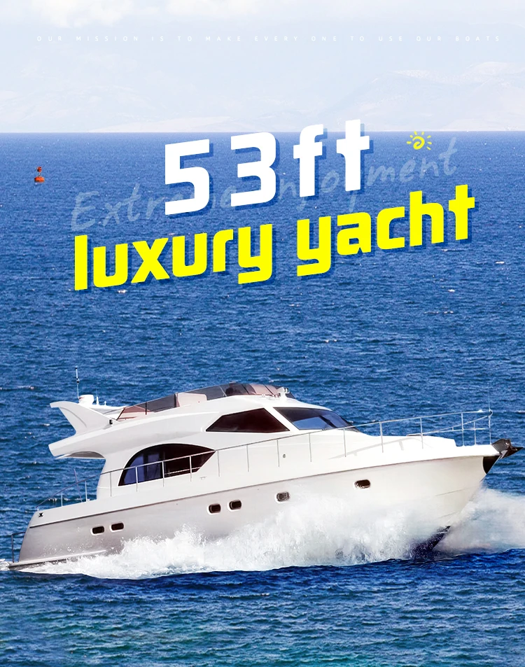 53ft Fiberglass Speed Yacht - Luxury Boat for Sale