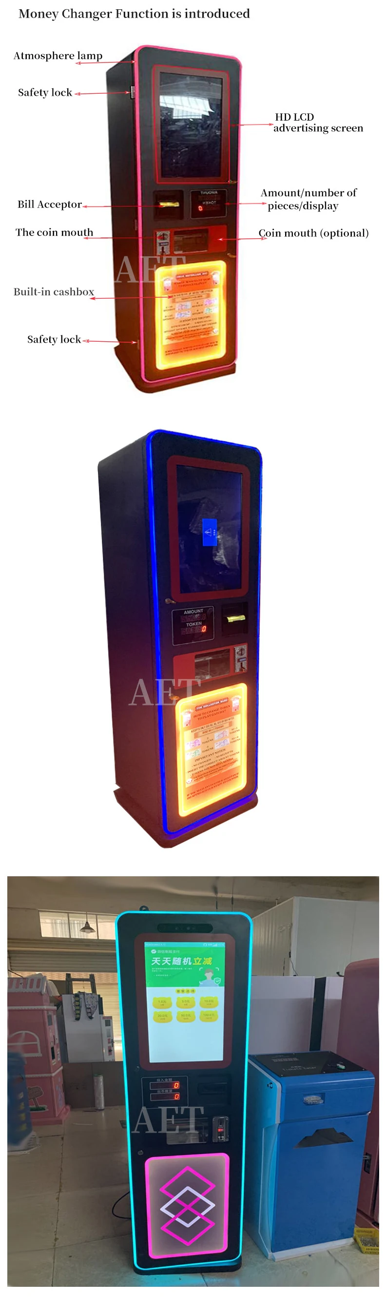 Exchange Machine Coin Changer Machine Token Change Dispenser - Buy ...