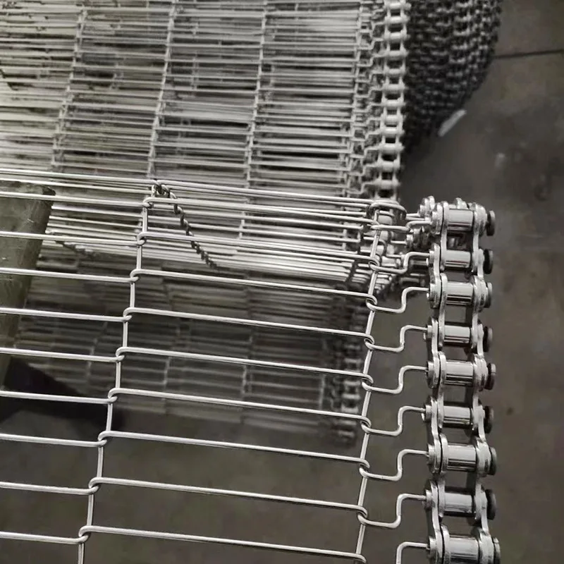 Stainless Steel Wire Mesh Ladder Conveyor Belt for Chips