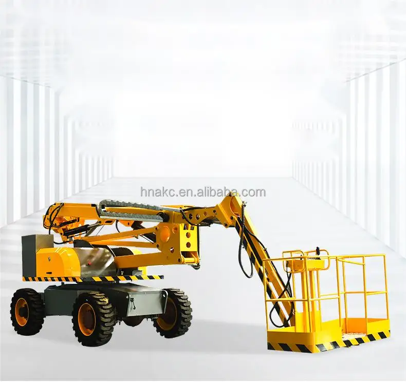 Electric Hydraulic Diesel Crank Arm Lift Lifting Platform Manned Lift ...