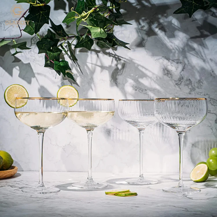 Vintage Crystal Champagne Coupe Glasses Set Of 4 Classic Cocktail ... Vintage Crystal Champagne Coupe Glasses Set Of 4 Classic Cocktail ...