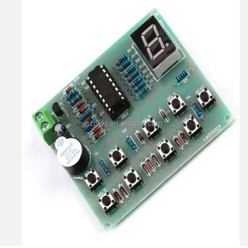 Welding Practice Board PCB Soldering Practice Experiment DIY Kit8 Ways Digital Responder Parts ...