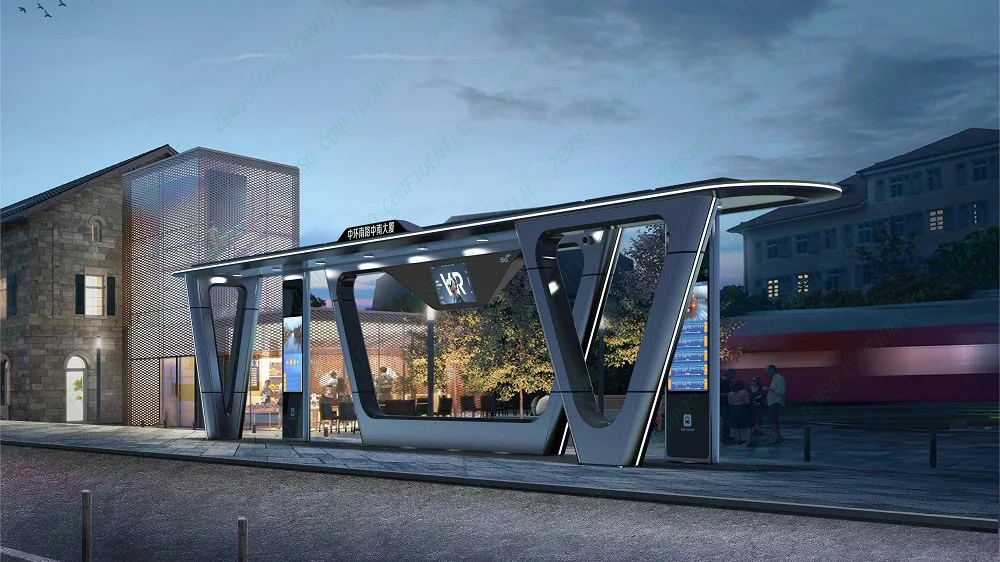 Durable Waterproof Bus Shelters - Customizable Designs