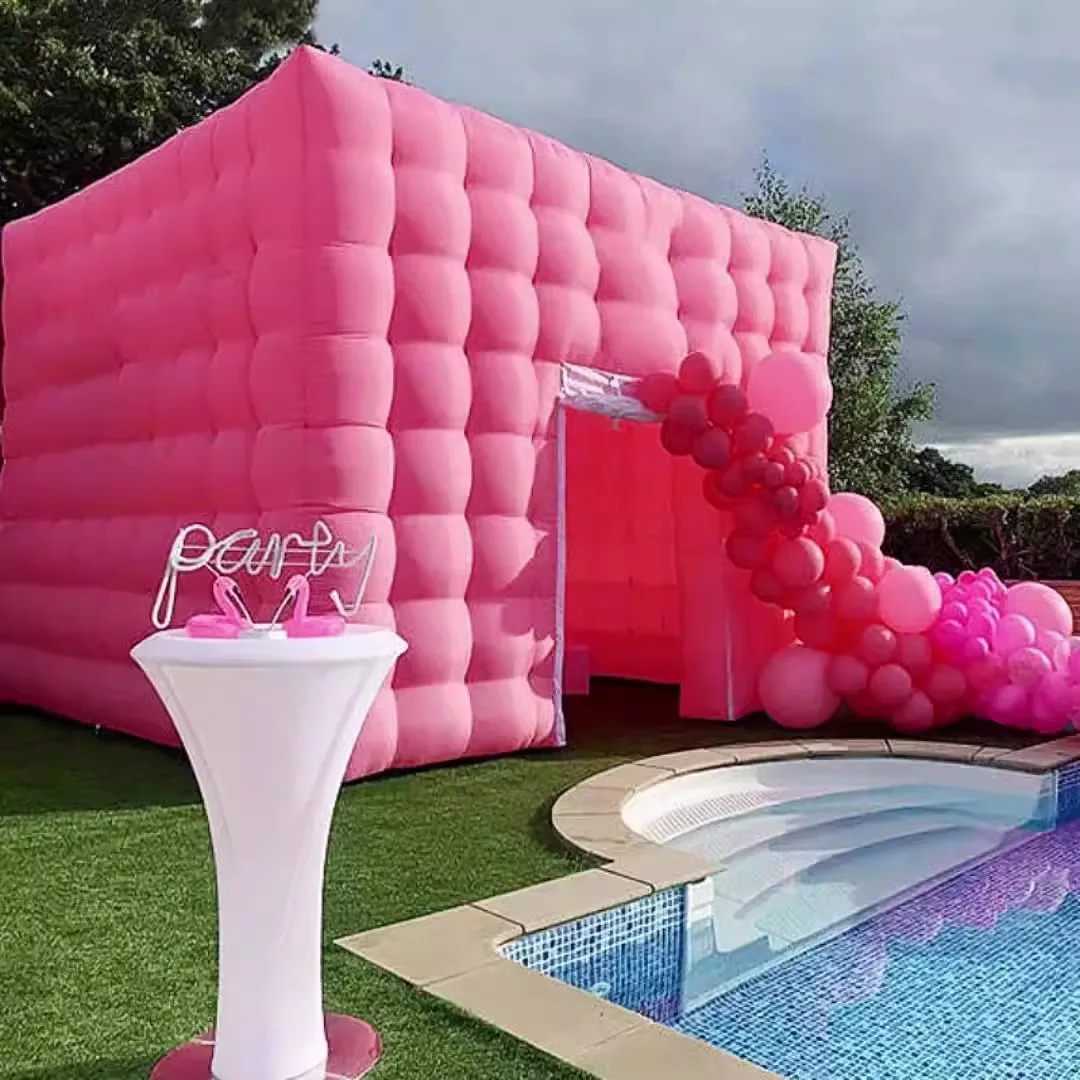 Party Tent Mobile Black Inflatable Nightclub with Bar