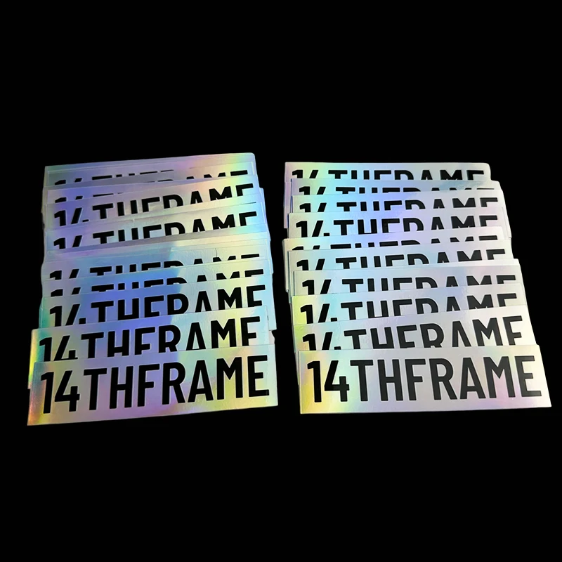Waterproof Vinyl Holographic Sticker Printing Custom Logo Adhesive ...
