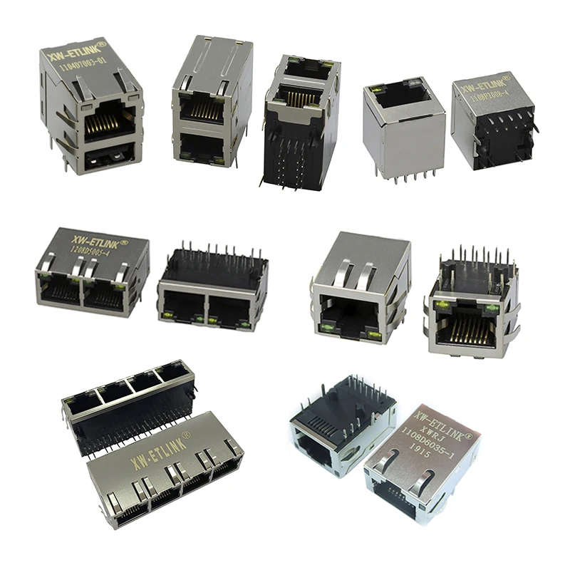 Rj45 Connector Rj45 Modular Jack Lan Transformer Sfp Connector Usb3.0 2 ...