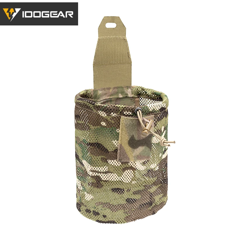 Idogear Tactical Molle Drop Pouch Foldable Mag Recycling Holder Mesh ...