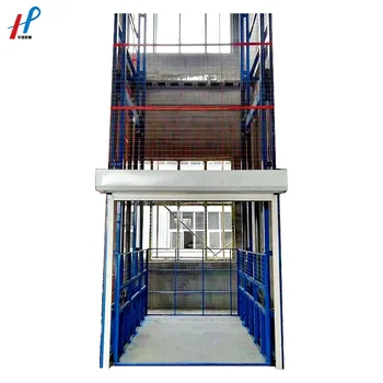 Hydraulic Vertical Cargo Lifter Electric Lifting Platform Warehouse ...
