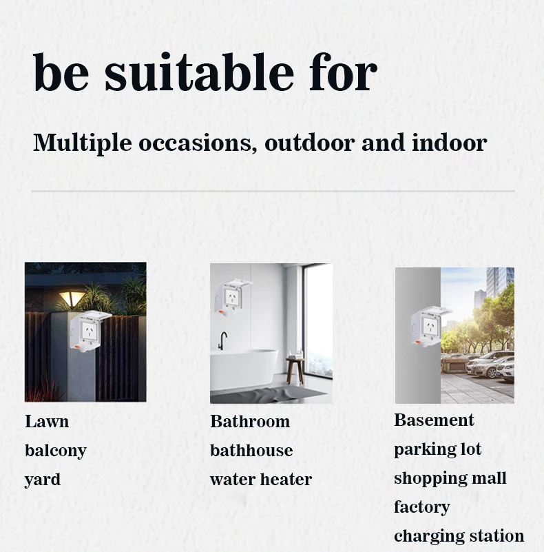 Klass Smart Waterproof Socket With Cover With Wifi Ip55 Waterproof,Rain ...