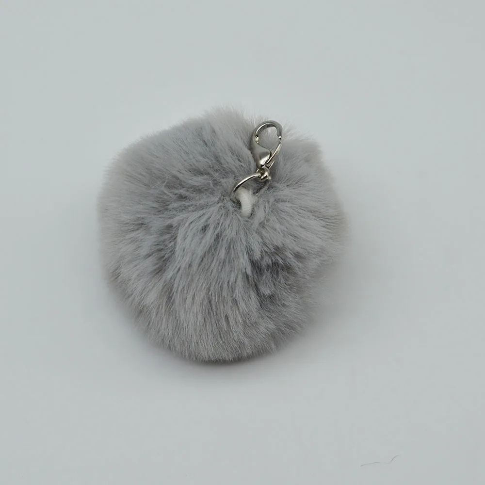 5cm Wholesale Fluffy Cute Luxury Plush Pom Pom Crayfish Clasp Keychain ...