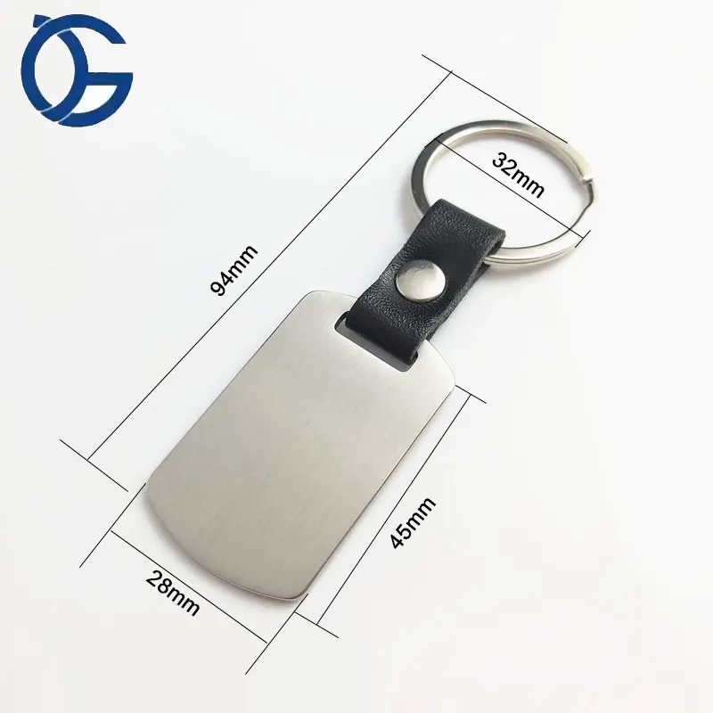 Keychain Laser Engraved Qr Code Round Plain Stainless Steel Epoxy Key ...