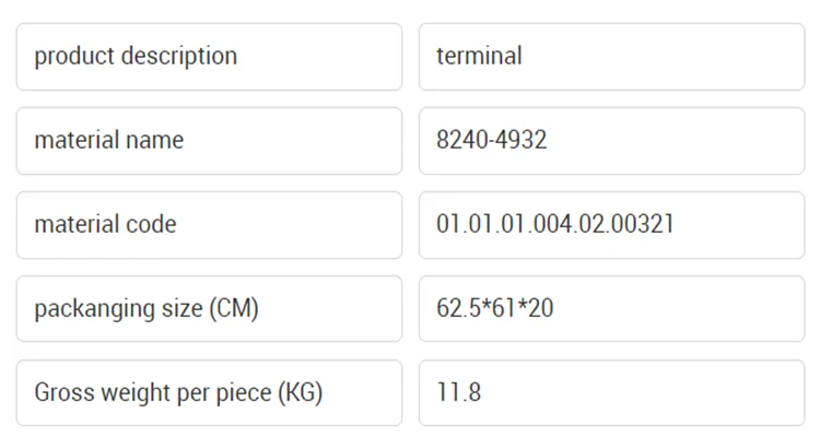 terminal connector 8240-4932 connectors terminals conector accessories ...