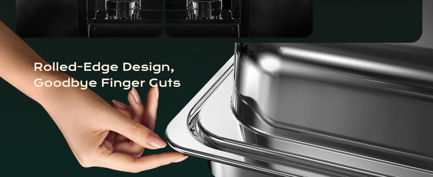Hotel Restaurant Stainless Steel Chafing Dish - 11L Food Warmer for Parties