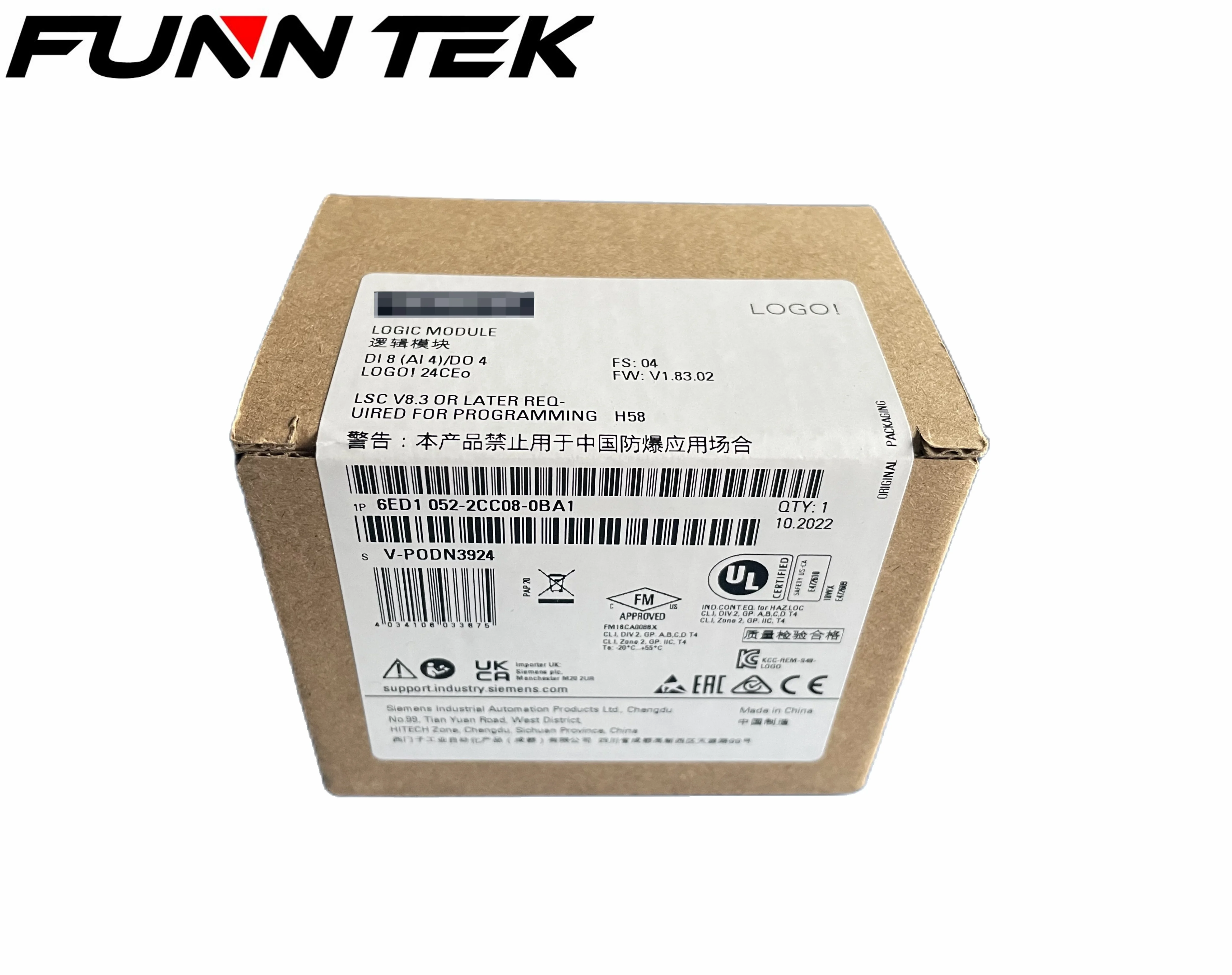 Siemens Logo V8.4 Plc Logic Module Logo! 24ceo Controller Without ...