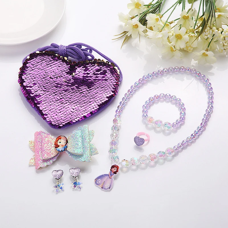 Hot Sale Fashion And Cute Colorful Sequin Heart Shape Purse Earings And ...