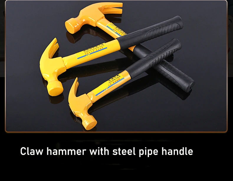 Custom High Carbon Steel Anti-Slip Adhesive Handle Hammer