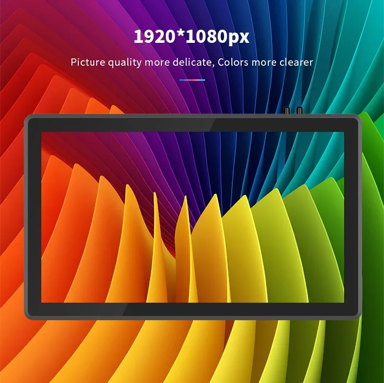 10 12'' 15'' 17'' 19'' 21'' 27'' Inch Android Touch Screen Monitor Lcd ...