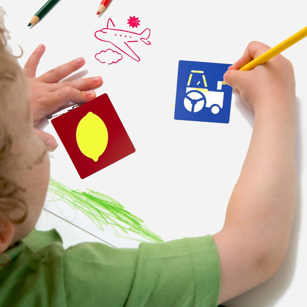 Student Drawing Stencils Set For Kids Plastic Washable Plastic Stencil ...