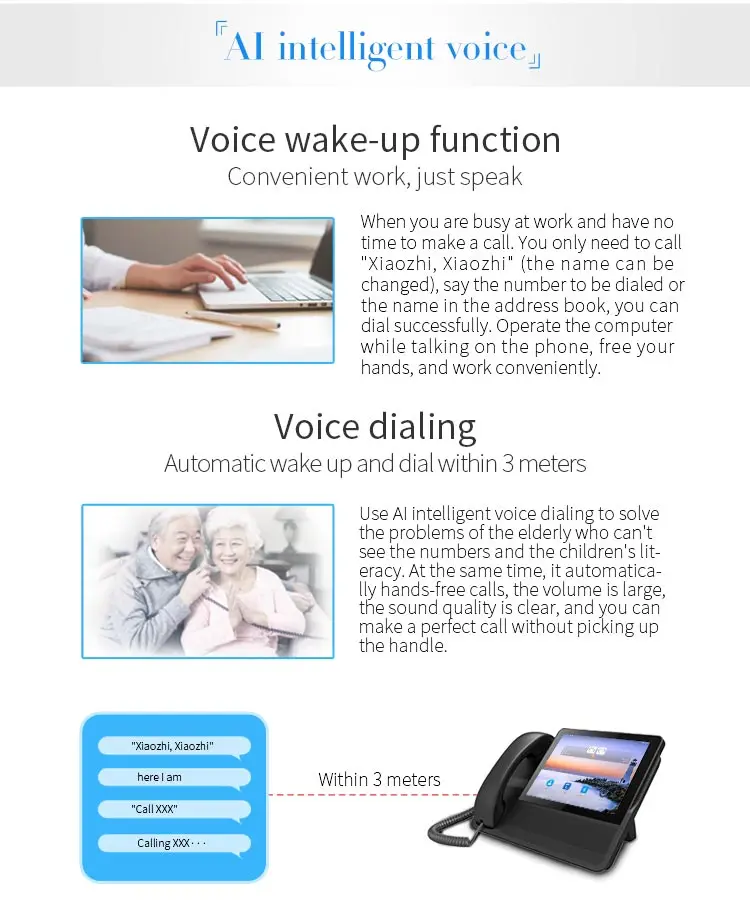 Smart Business Desktop - Voip IP Phone with 8-Inch Display
