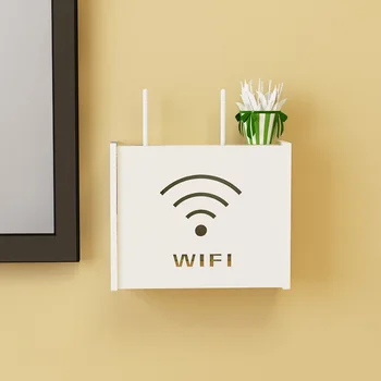 Home Wall Mount Wifi Router Boxes Wi-fi Router Shelf Storage Shelf High ...