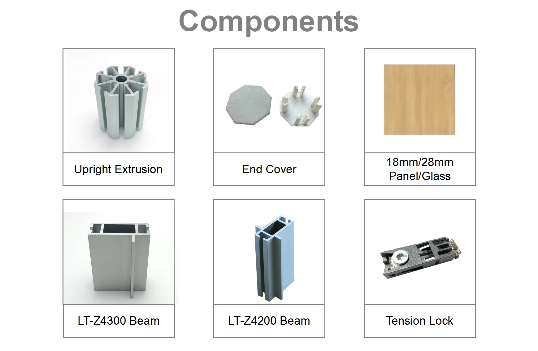 Customized Aluminum Upright Profile And Beam Lingtong 8-way Extrusion ...