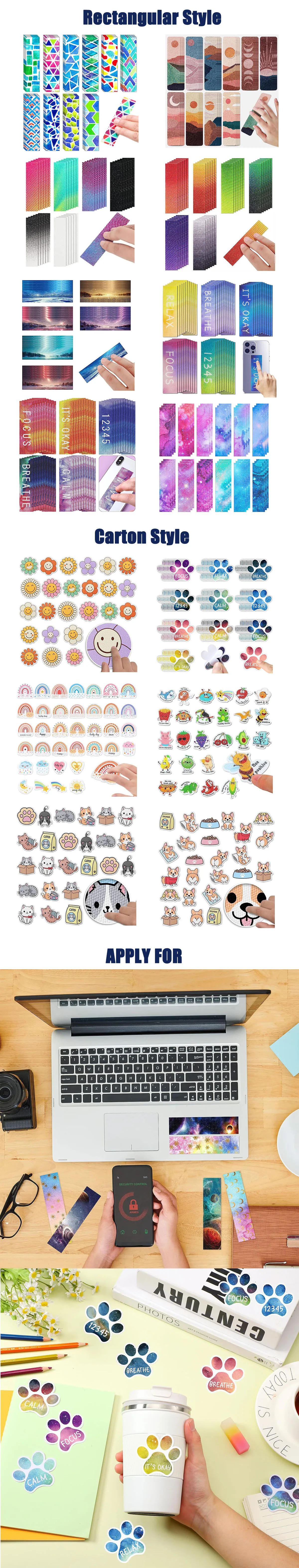 Anxiety Sensory Stickers - Calming Textured Adhesives