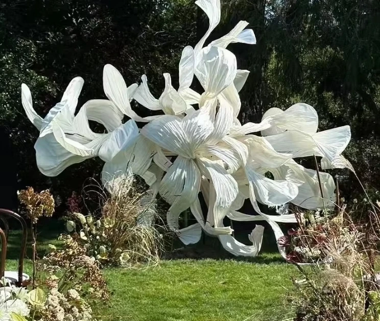Eco-friendly Luxury Silk Art Installation for Weddings
