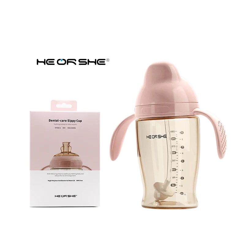 China Bpa Free Unique Cute Pink Kids Ppsu Water Bottle Leakproof No ...