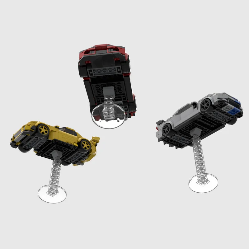 Toys Kids Building Block Mini Car Display Stand 2024 Assembly Sets for ...