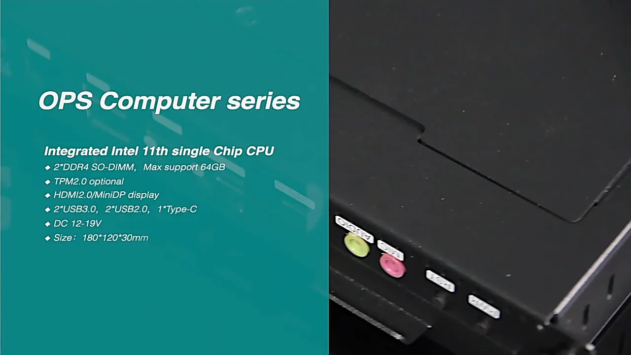 Ops Computer Pc 80 Pin With Processor I7-1260p I5-1240p 11th/12th 4k Hd ...