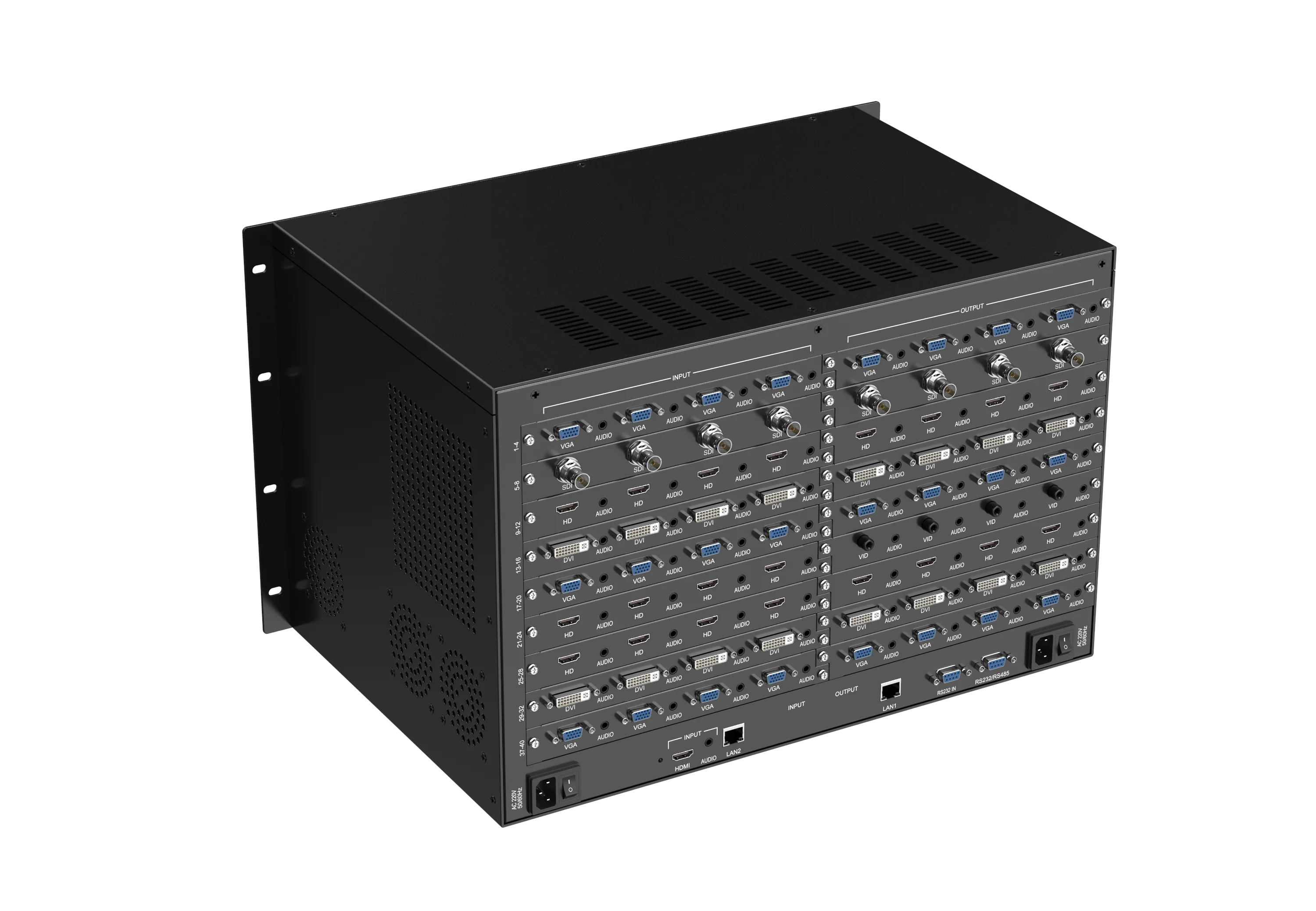 MT-VIKI 2U 4K HDMI Matrix Switch 16x16 with Web GUI, Available for 4x4 8x8 8x16 16x16 32x32 ...