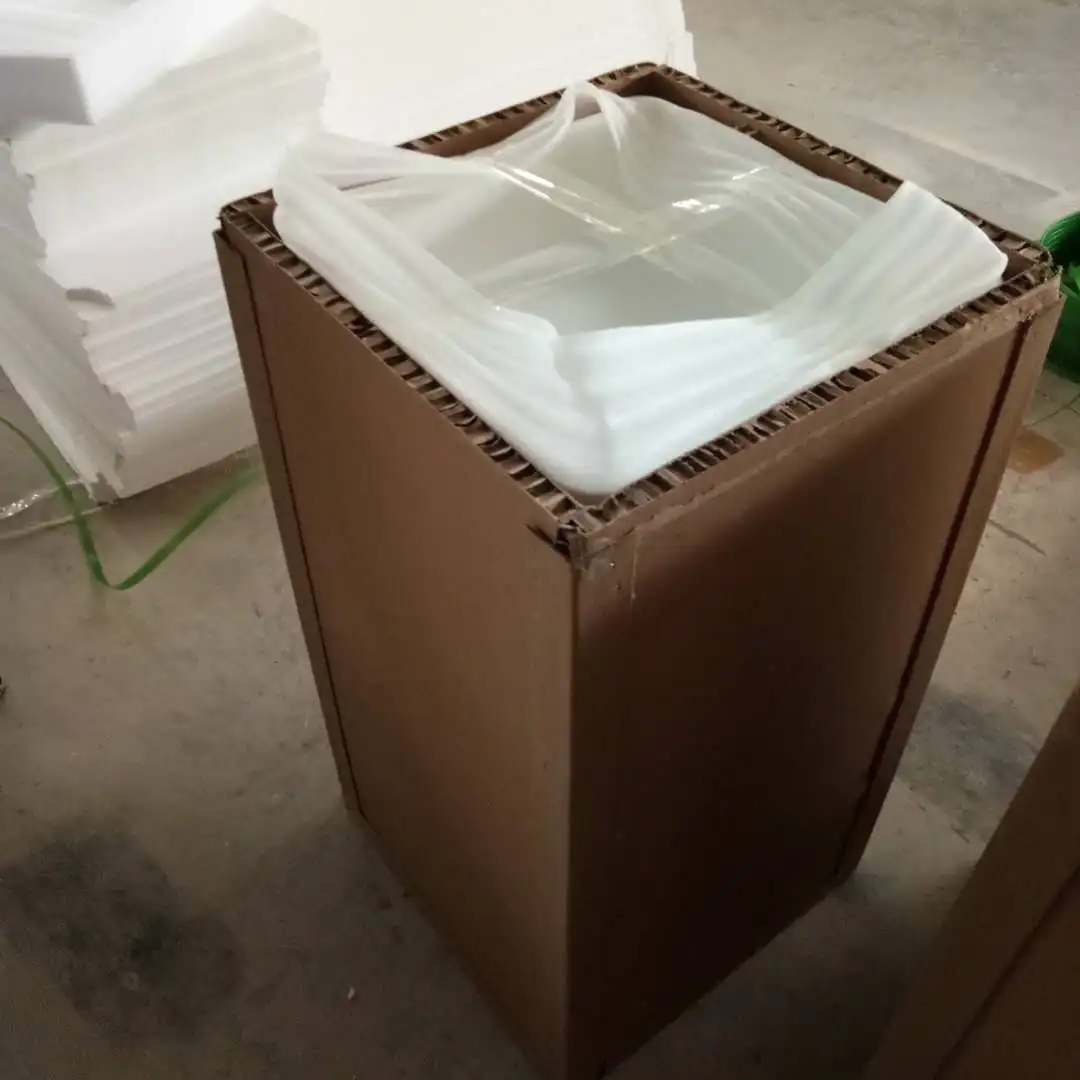 Gemei Factory Design Solid Surface Basin Resin Pedestal Wash Basins ...