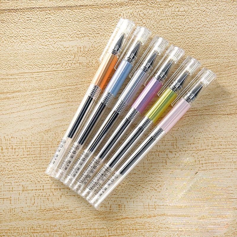 Cute Transparent Splicing Pen Holder Neutral Pen Creative Pulling ...
