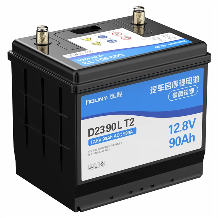 Houny 12v 90ah Smart Lithium Ion Lifepo4 Battery 990cca Car Starting ...