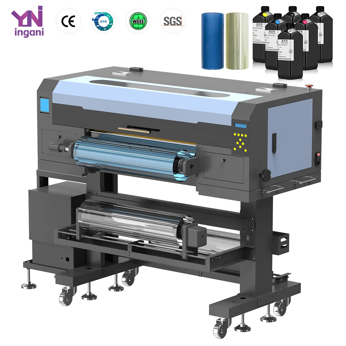 Ingani 24in Imprimante Uv Dtf Drucker Printer A1 Uv Dtf Transfer Film ...